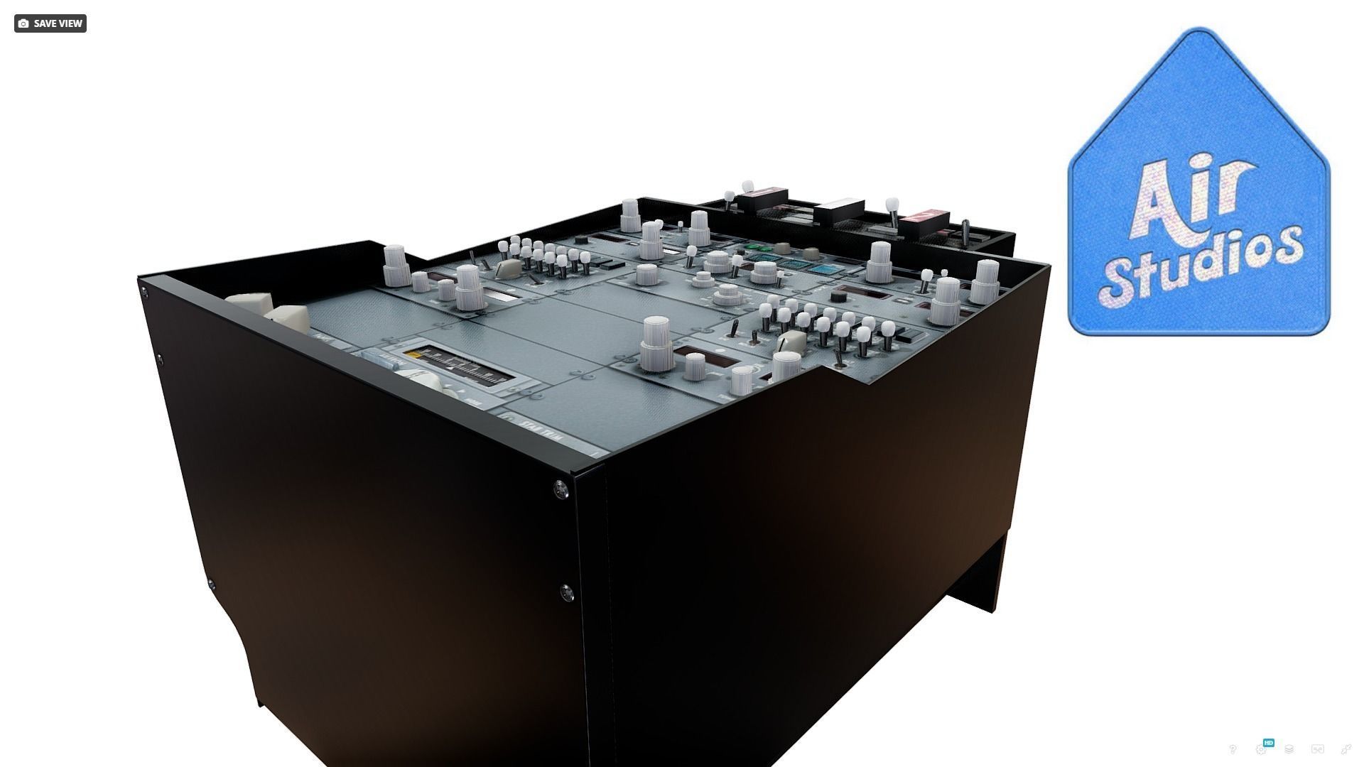 3D model Boeing 737 Cockpit Central Panels VR / AR / low-poly | CGTrader