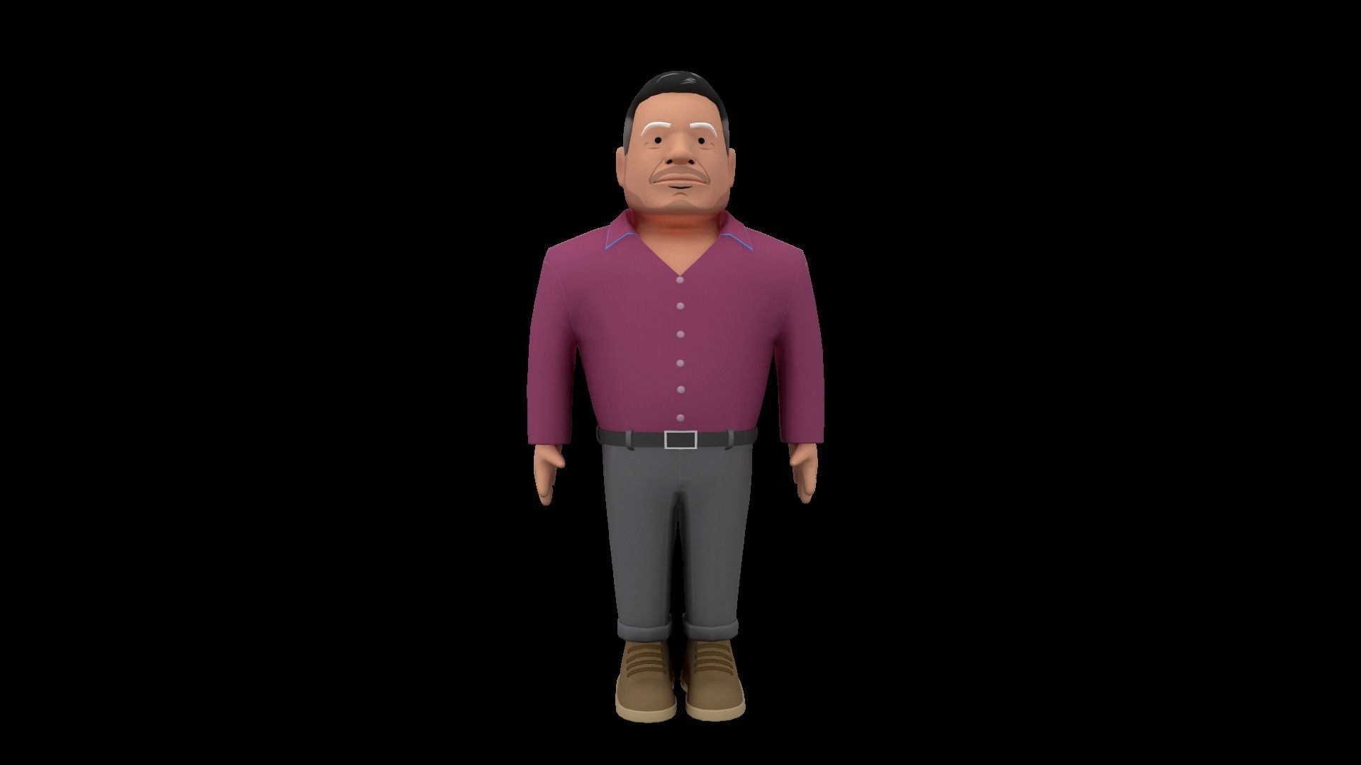 Cartoon Style male teacher rigged 3D model rigged | CGTrader