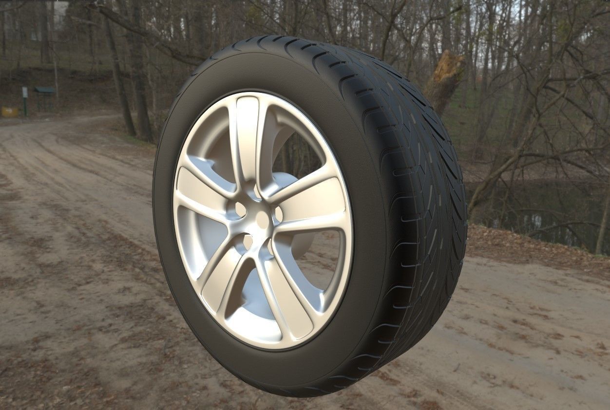 Car rim 3d model tire and disk 3D model | CGTrader