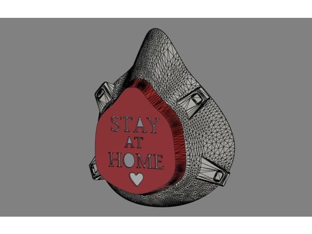 Covid-19 Mask 3D model 3D printable | CGTrader