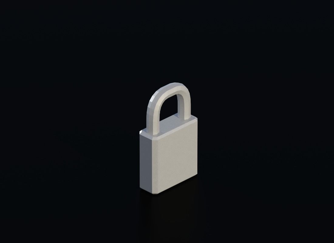 3D model lock 02 VR / AR / low-poly | CGTrader