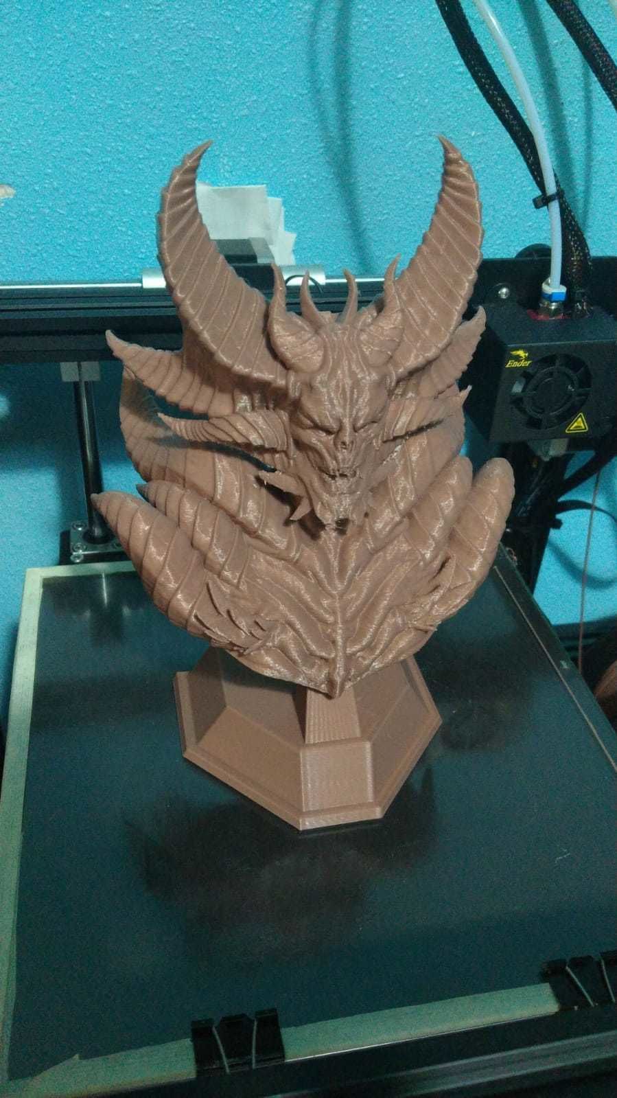 Demon Lord bust 3D Print 3D model 3D printable | CGTrader