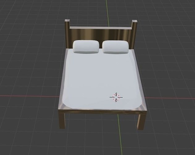 Simple bed free VR / AR / low-poly 3D model | CGTrader