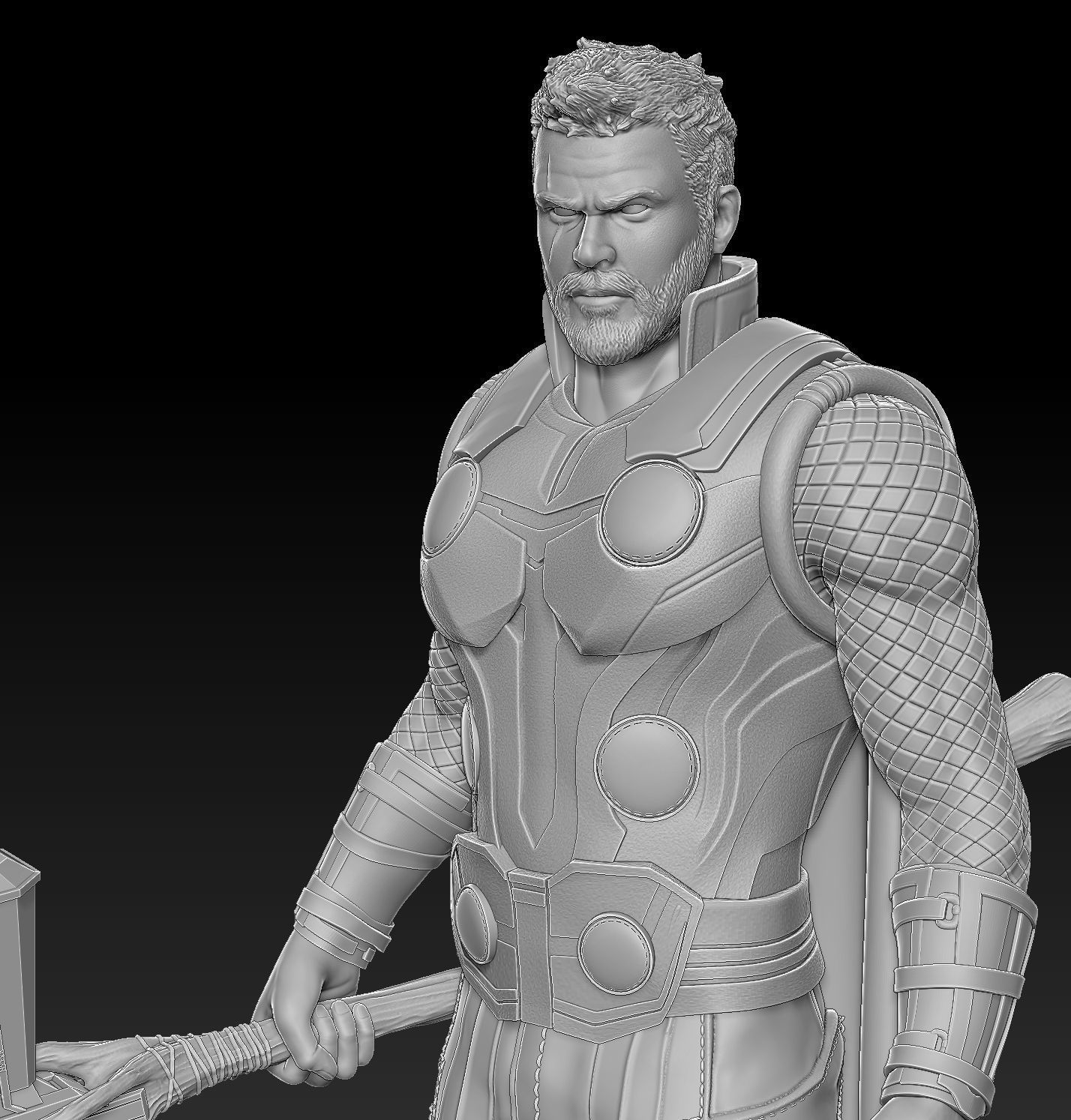 Thor from Infinity War statue 3D Print Ready 3D model 3D printable ...