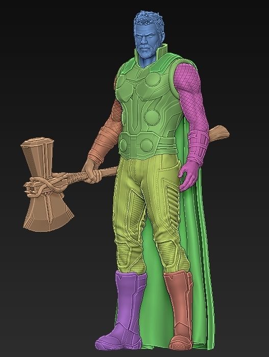 Thor from Infinity War statue 3D Print Ready 3D model 3D printable ...