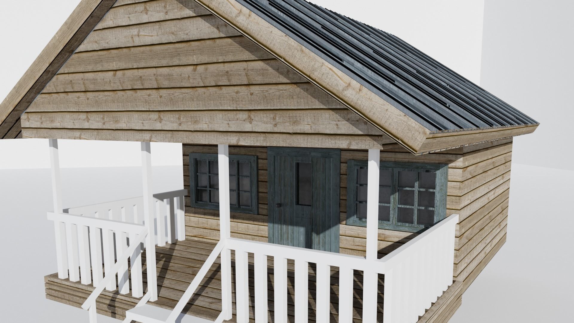 Wood Cabin 3D model | CGTrader
