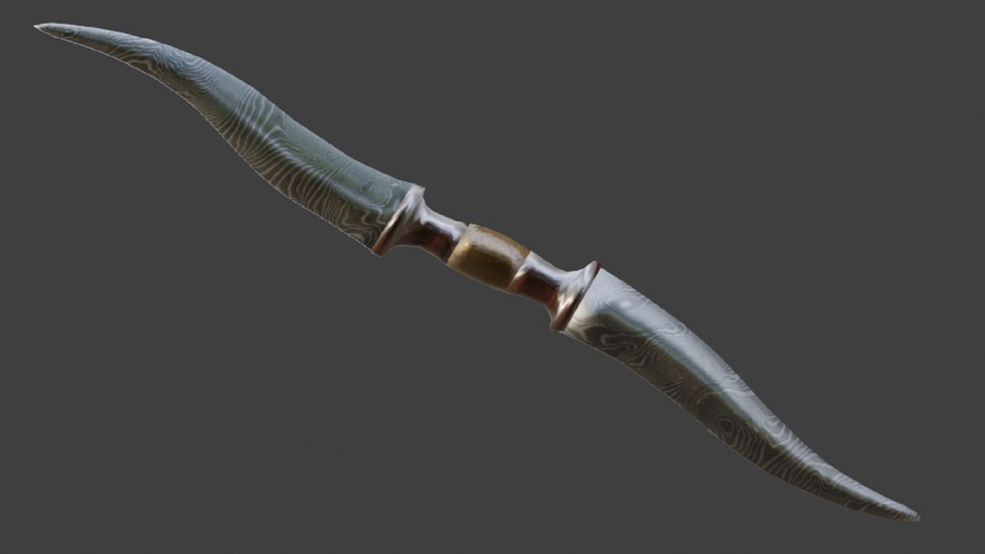 Haladie sword with wooden handle 3D model | CGTrader