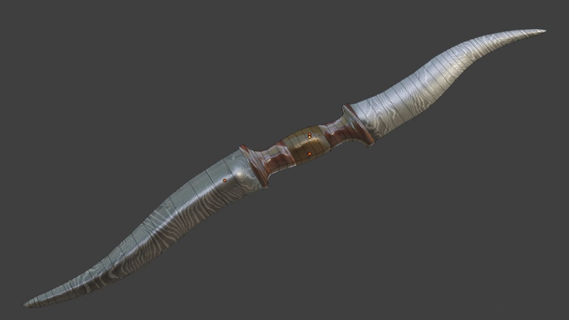 Haladie sword with wooden handle 3D model | CGTrader
