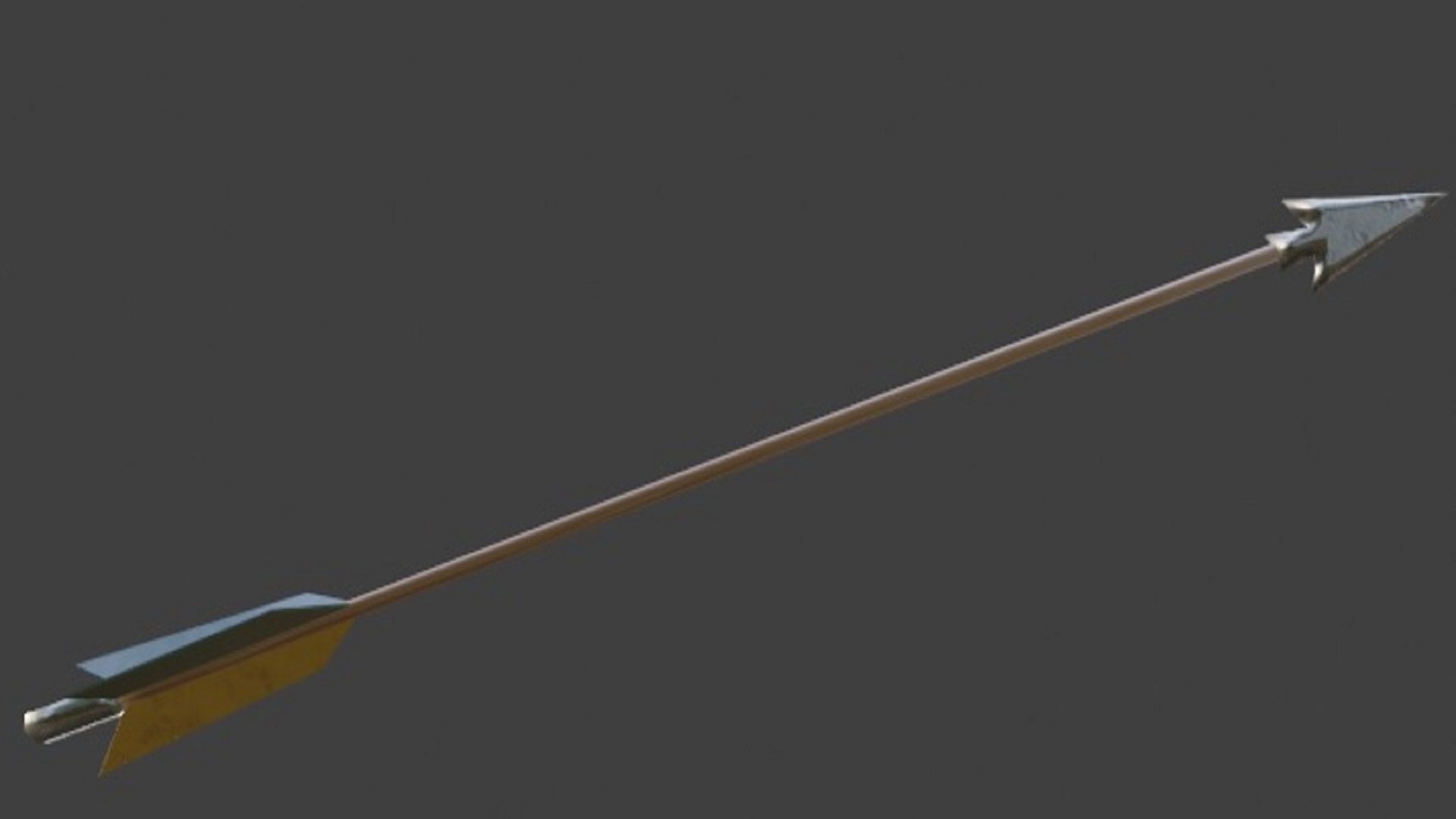 Arrow arrowhead with wooden handle 3D model | CGTrader