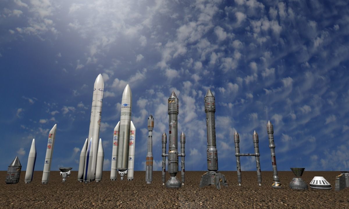 3D model Rocket Modular Pack VR / AR / low-poly | CGTrader