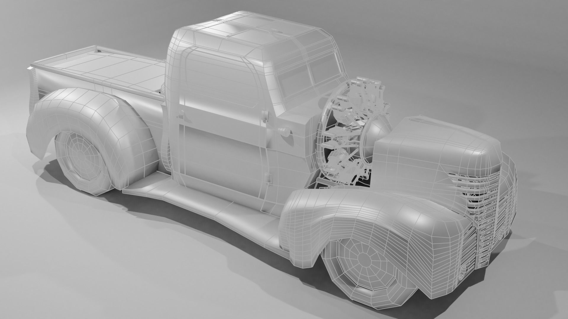 3D model Airplane Engine Truck VR / AR / low-poly | CGTrader