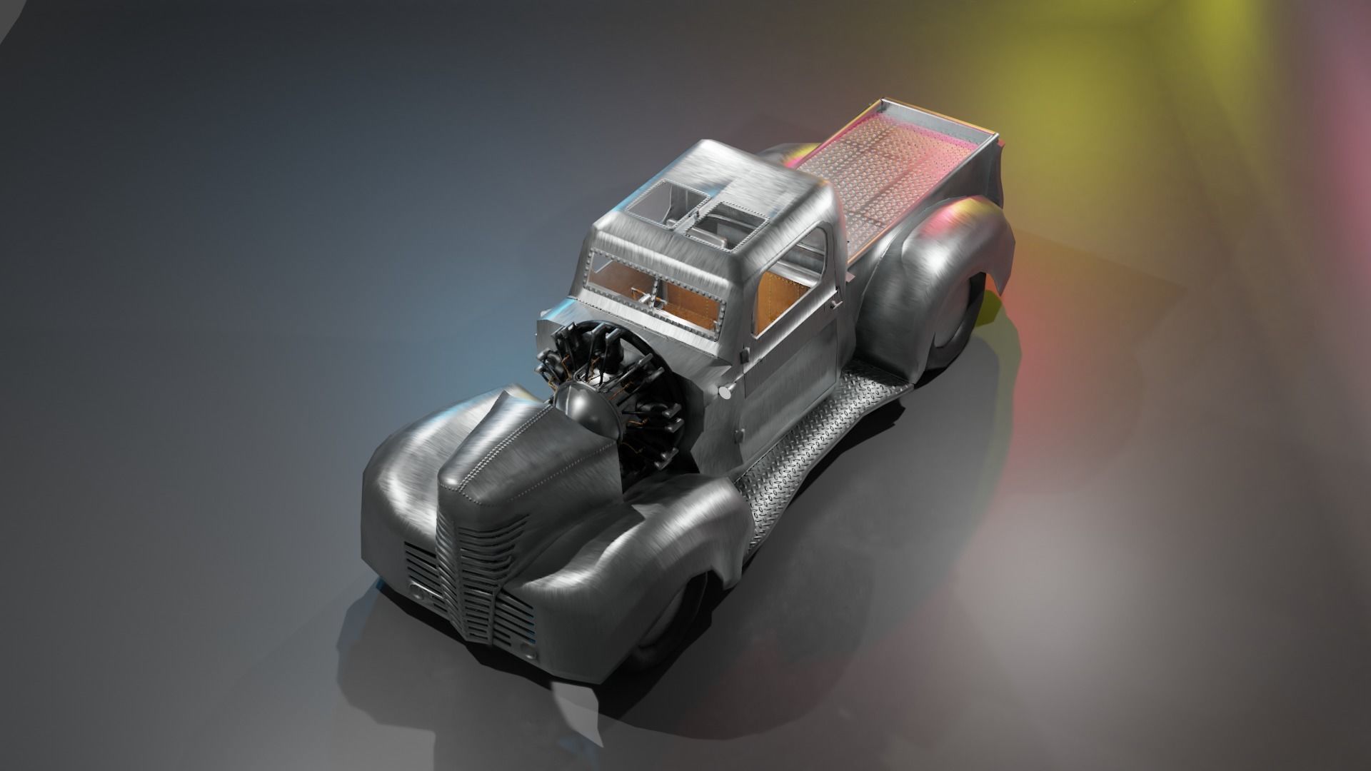 3D model Airplane Engine Truck VR / AR / low-poly | CGTrader