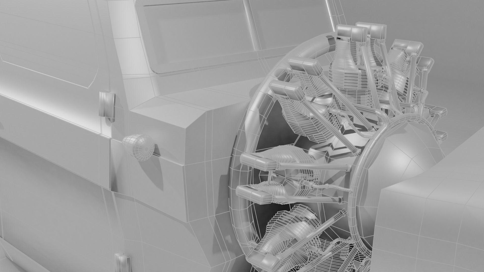 3D model Airplane Engine Truck VR / AR / low-poly | CGTrader