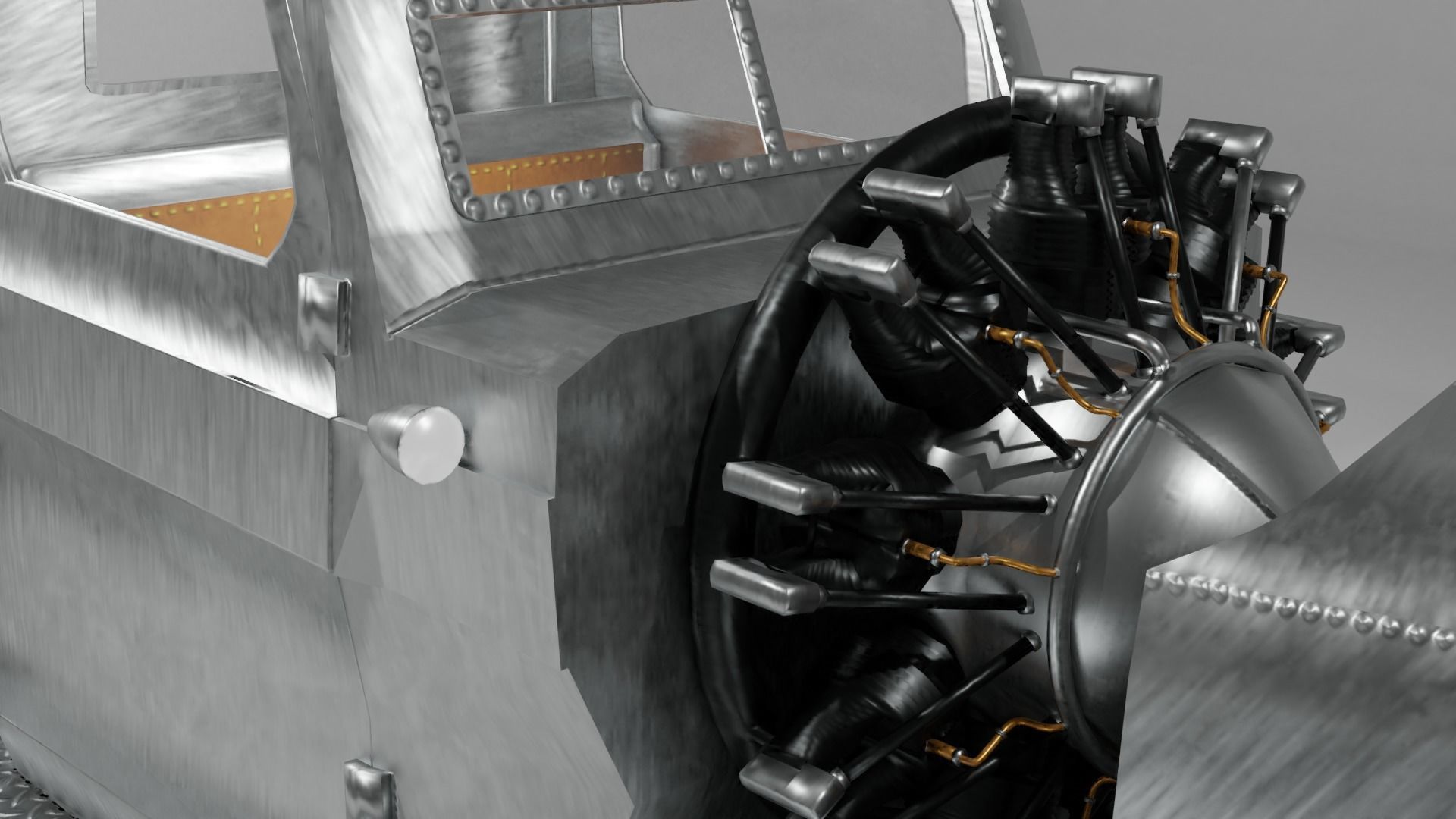 3D model Airplane Engine Truck VR / AR / low-poly | CGTrader