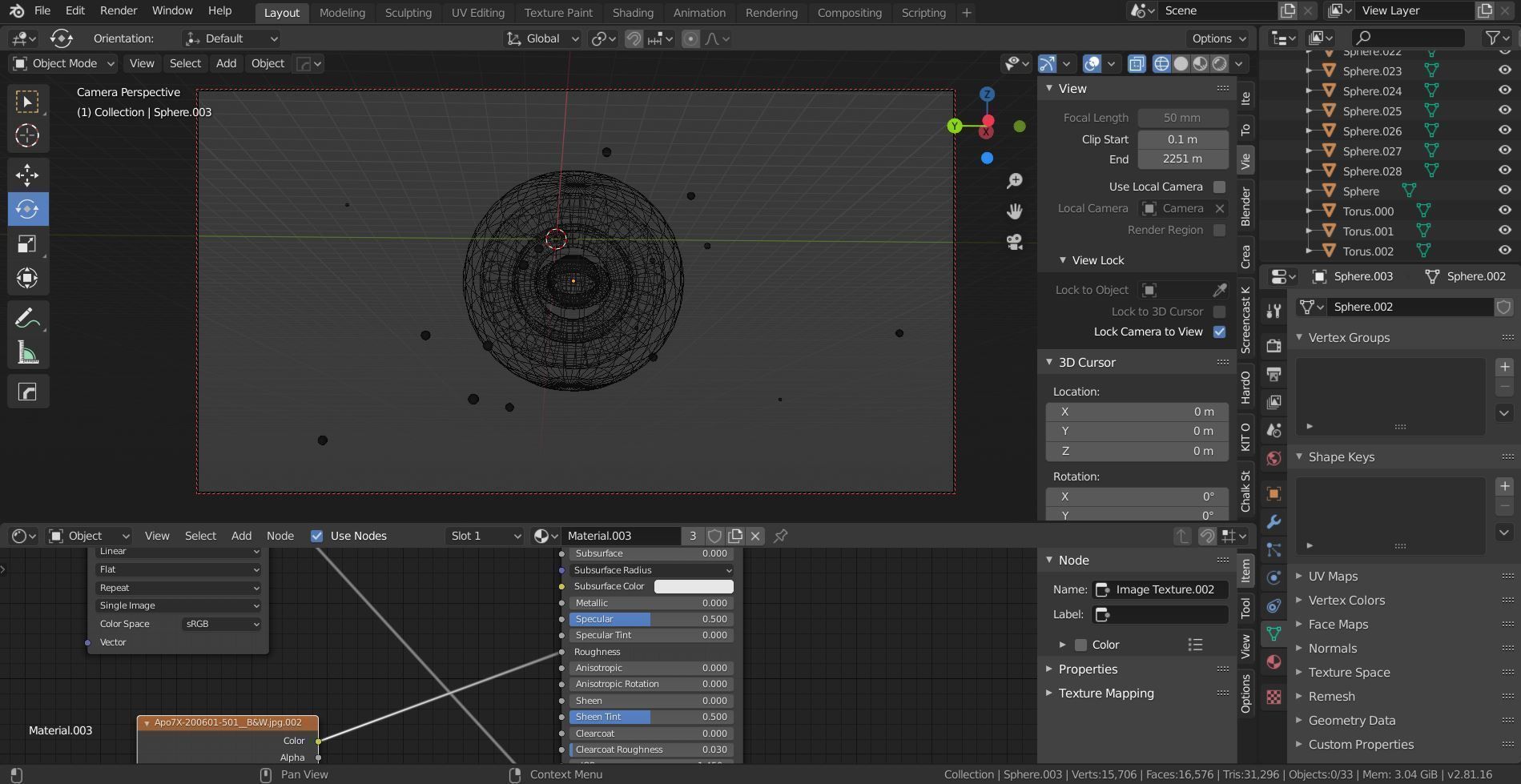3D model Celestial sky - magic spheres harmony VR / AR / low-poly ...