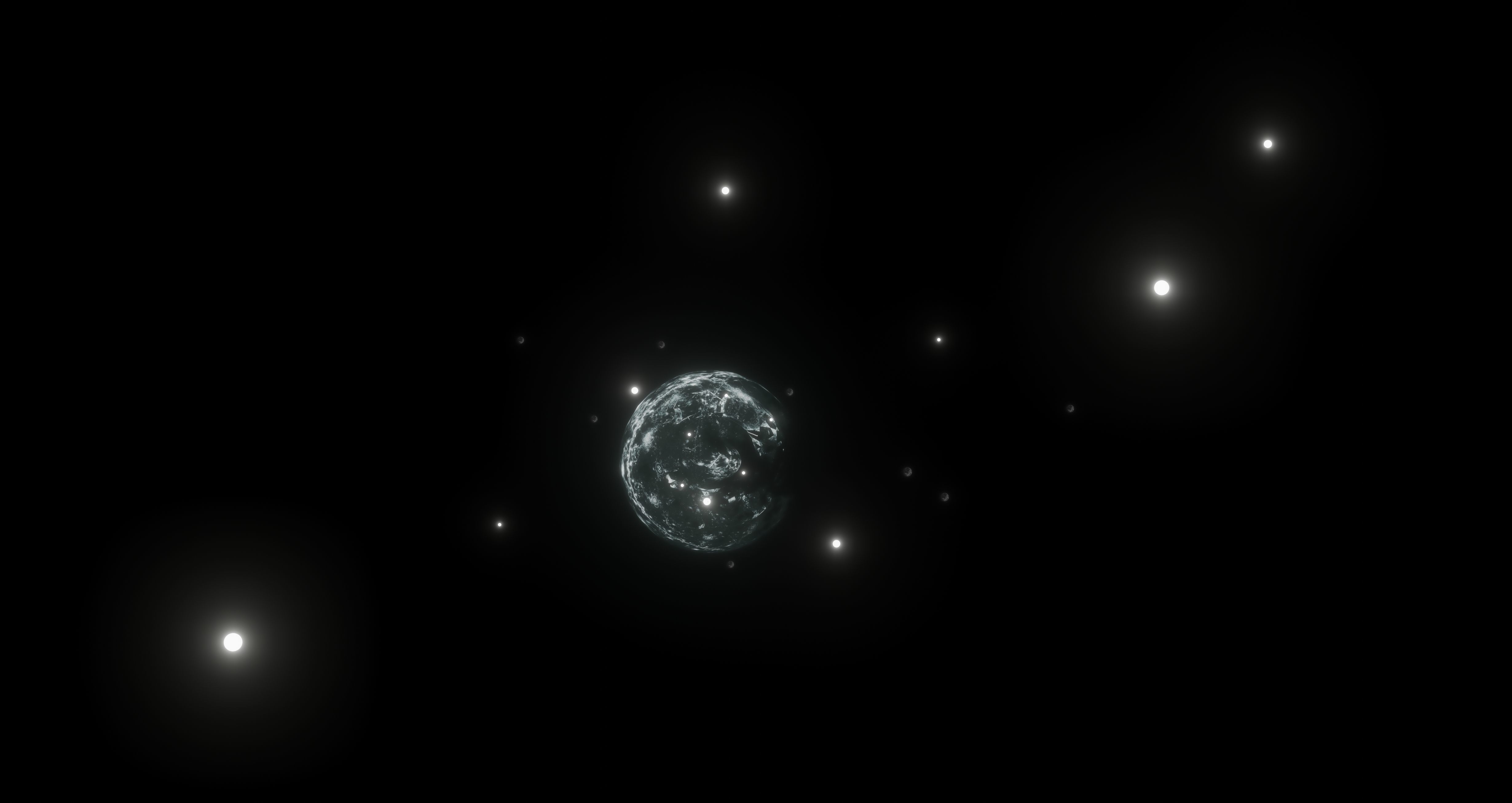 3D model Celestial sky - magic spheres harmony VR / AR / low-poly ...