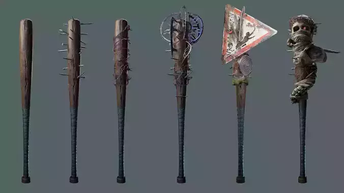 3D model Baseball Bats VR / AR / low-poly | CGTrader