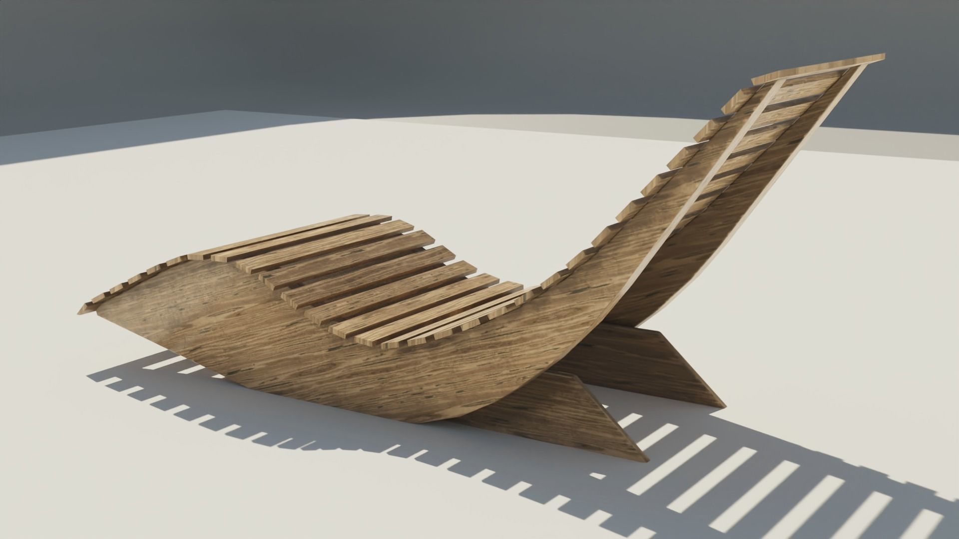 Modern long chair free VR / AR / low-poly 3D model | CGTrader