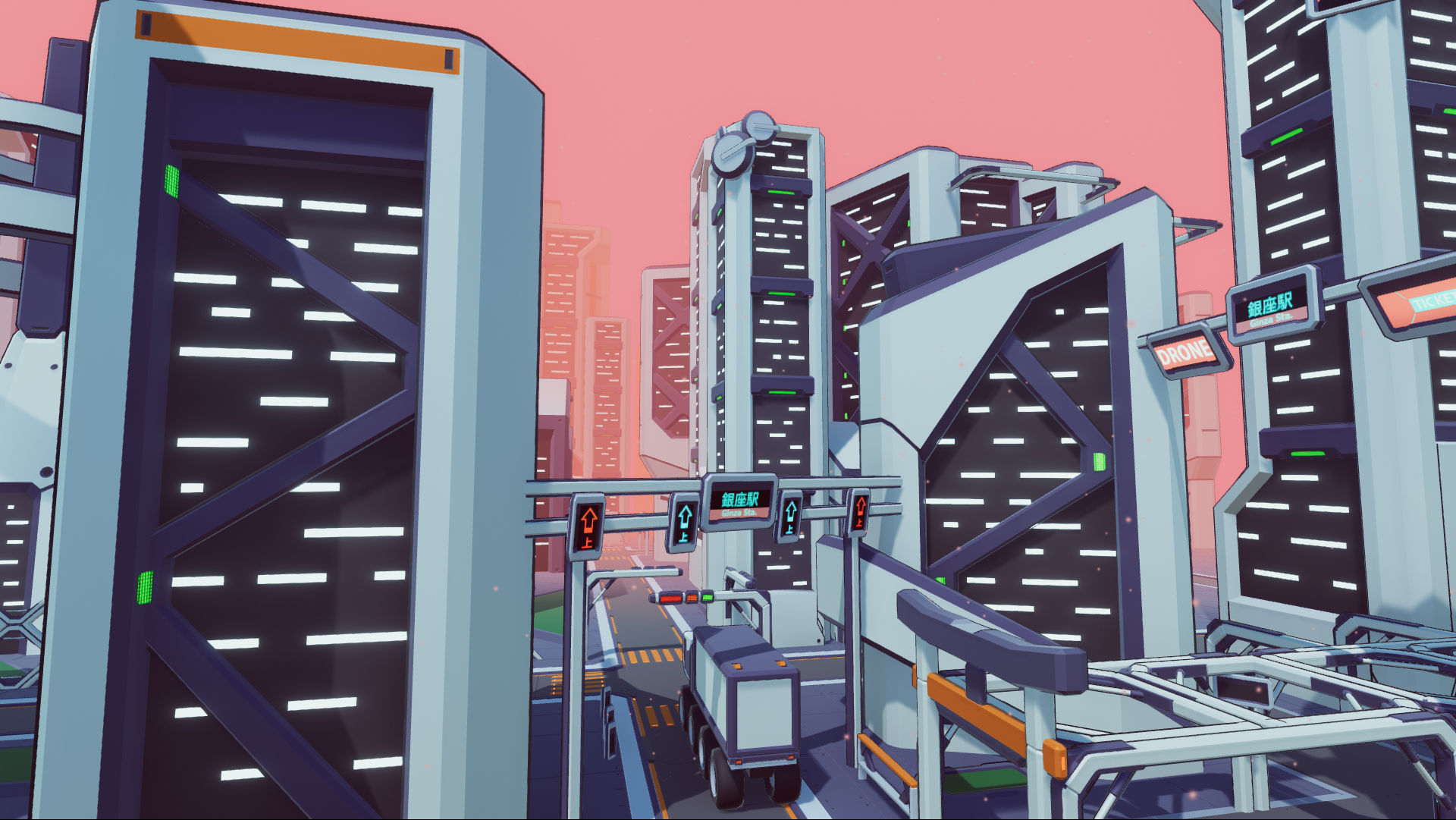 3D model Future Mecha City VR / AR / low-poly | CGTrader