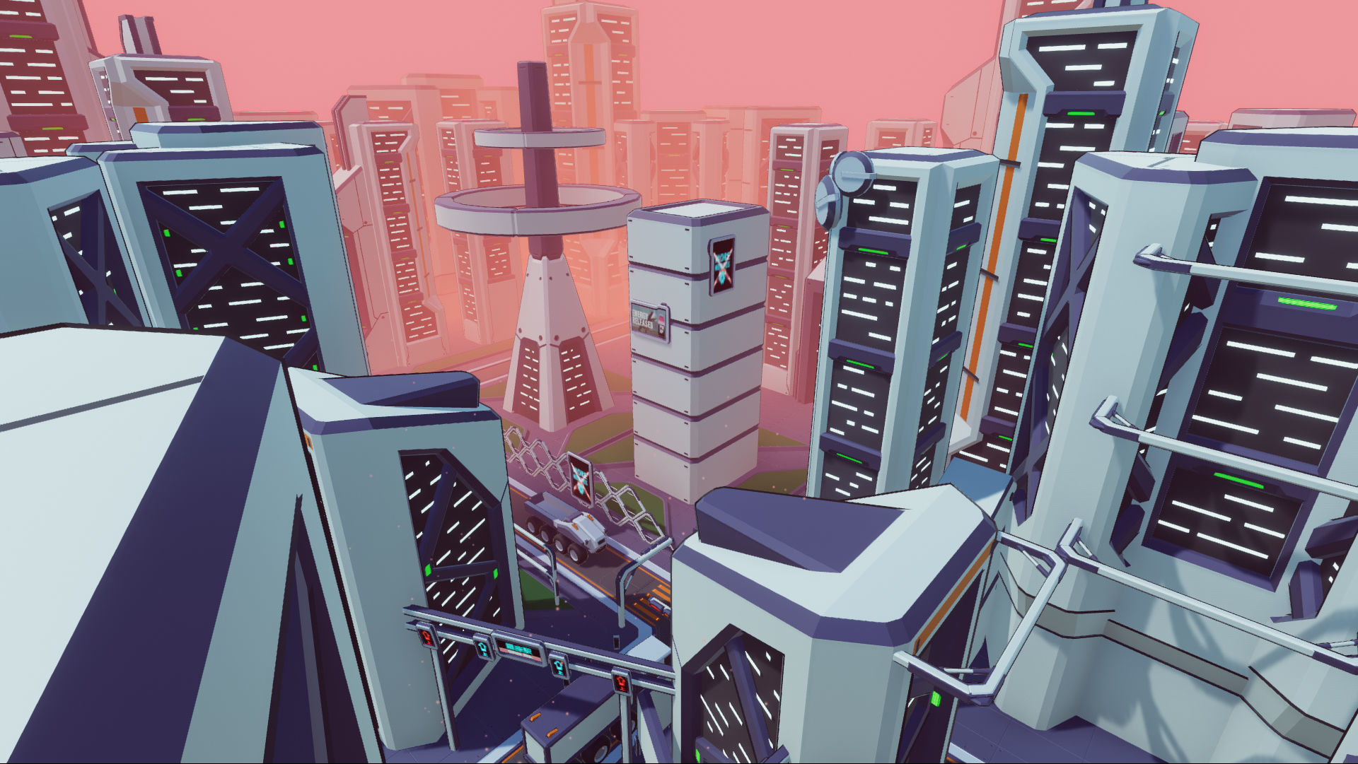 3D model Future Mecha City VR / AR / low-poly | CGTrader
