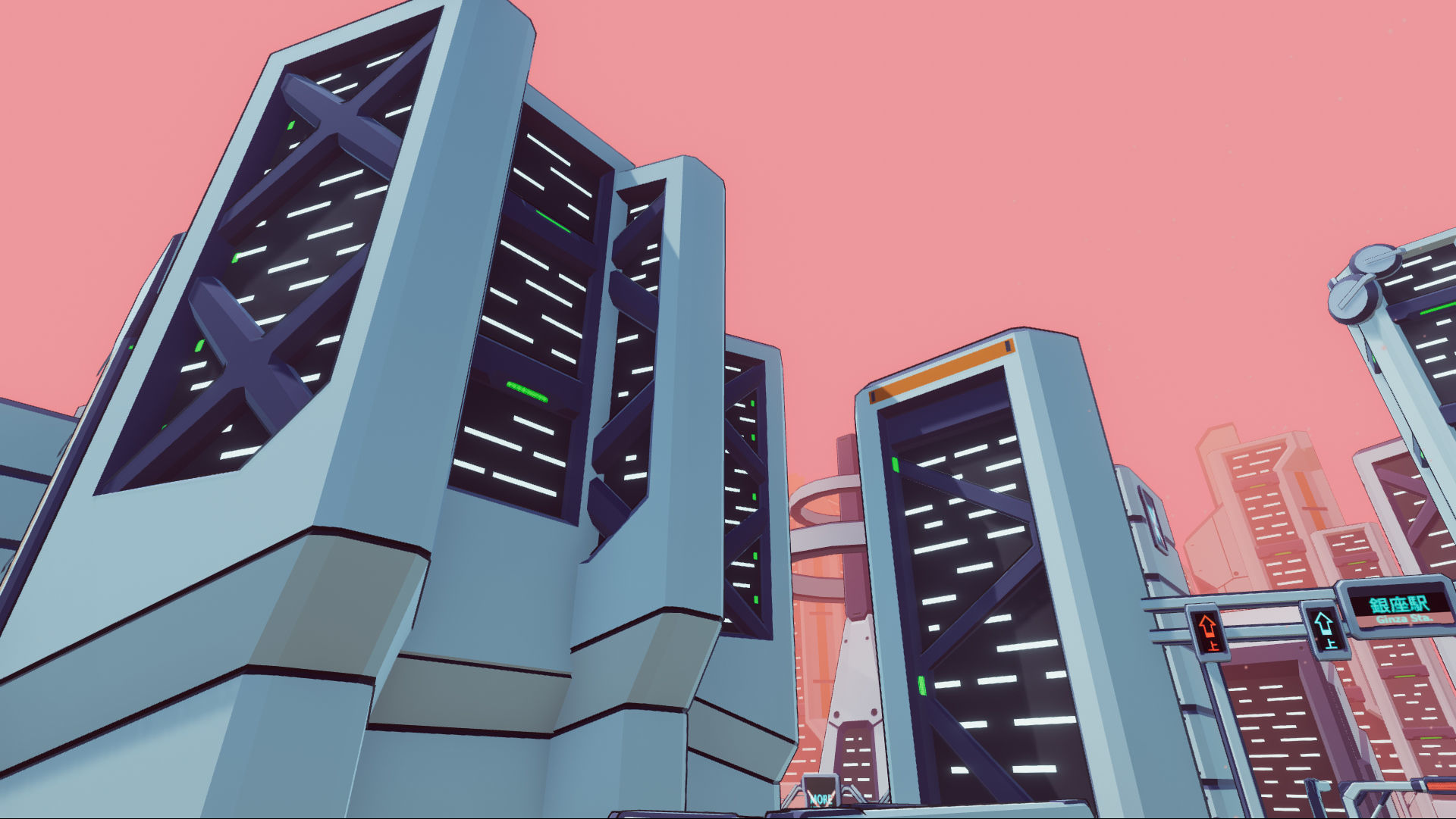 3D model Future Mecha City VR / AR / low-poly | CGTrader