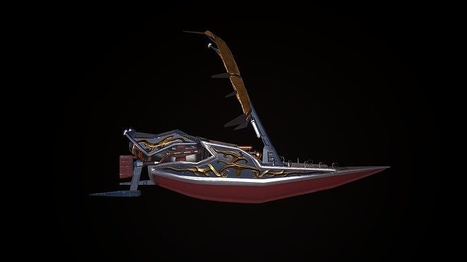 3D model Steampunk Flying ship Firefly VR / AR / low-poly | CGTrader