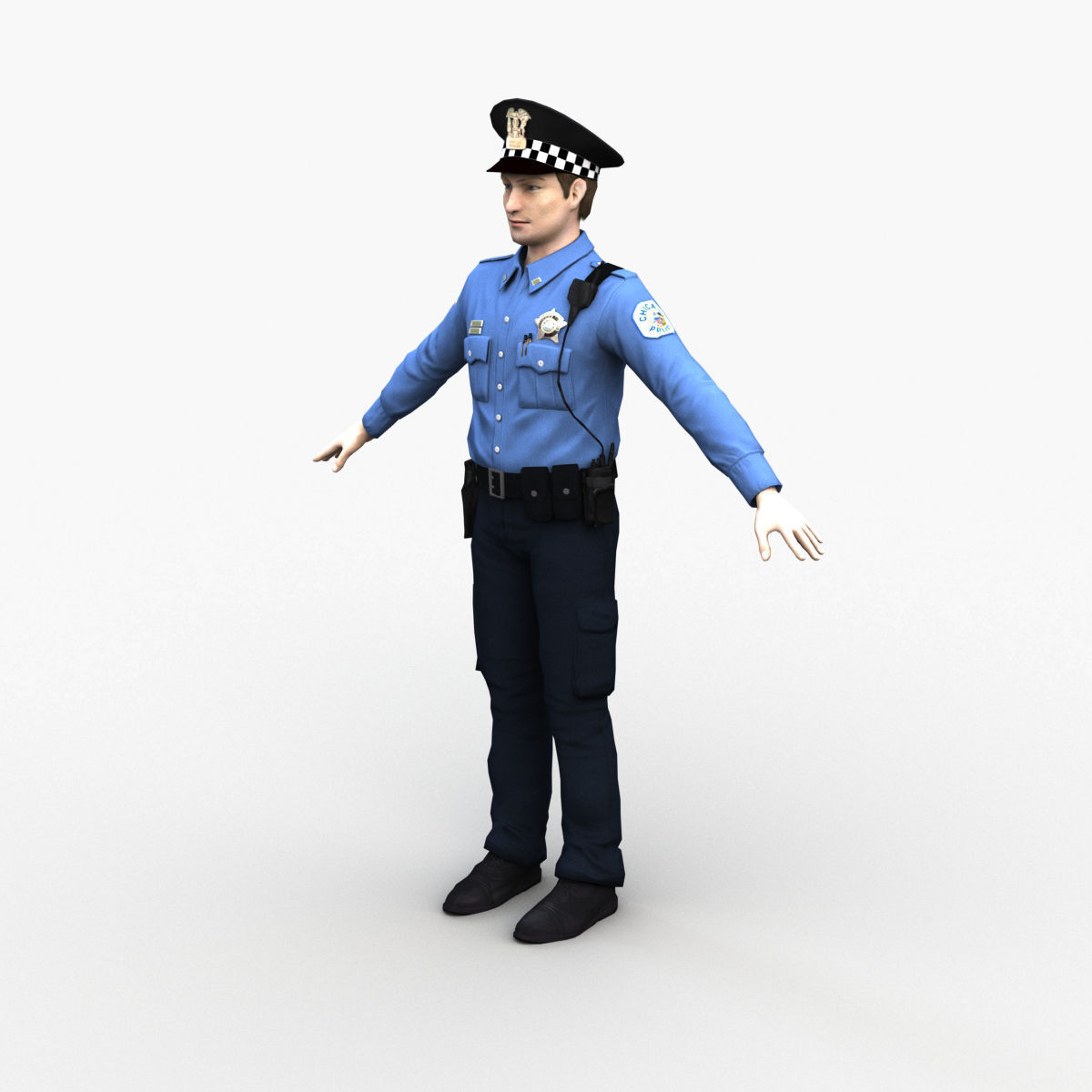 Police Officer 0073 3D | CGTrader