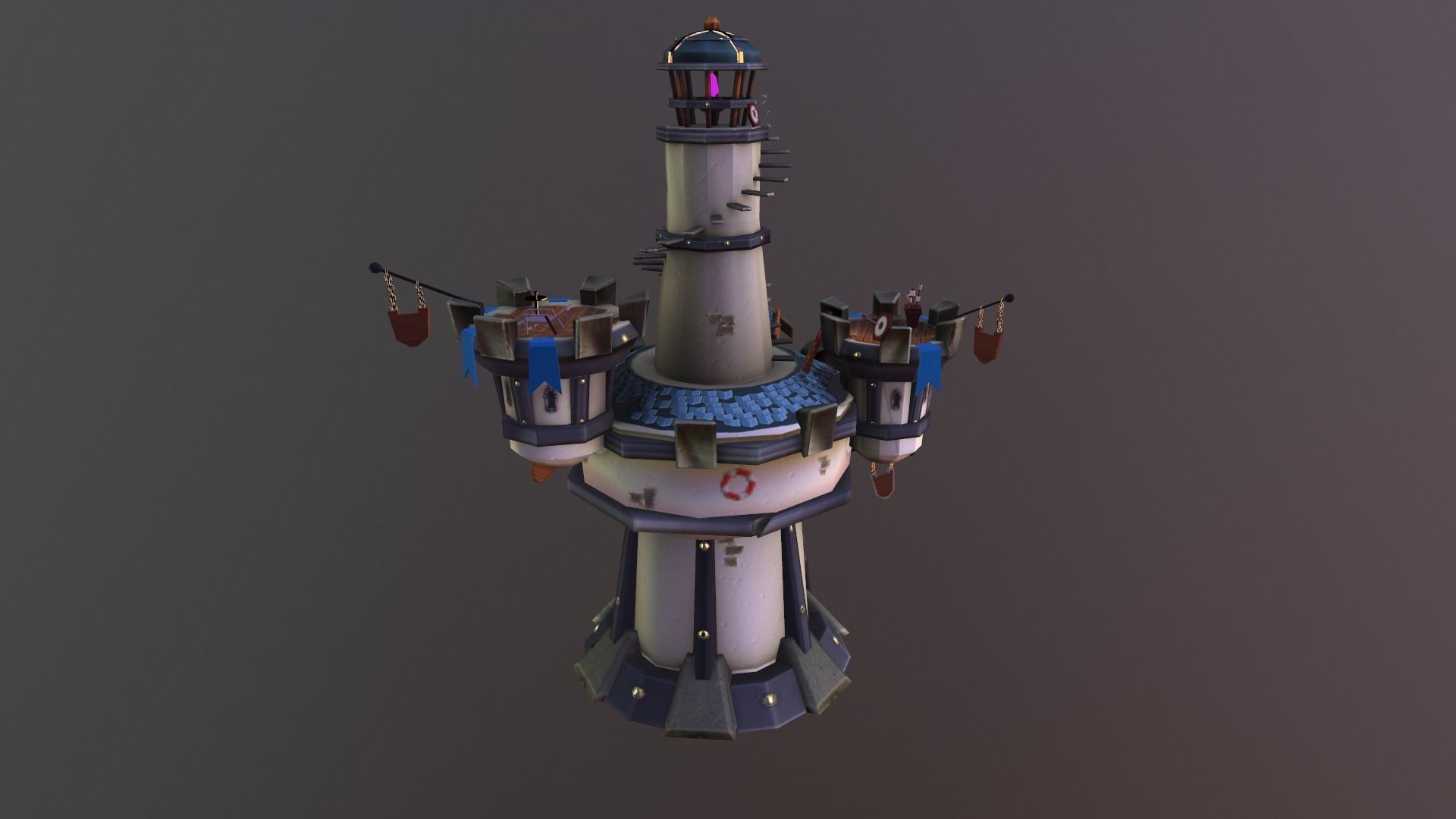 3D model Arch Light Tower VR / AR / low-poly | CGTrader