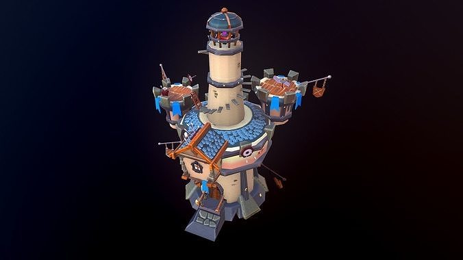 3D model Arch Light Tower VR / AR / low-poly | CGTrader
