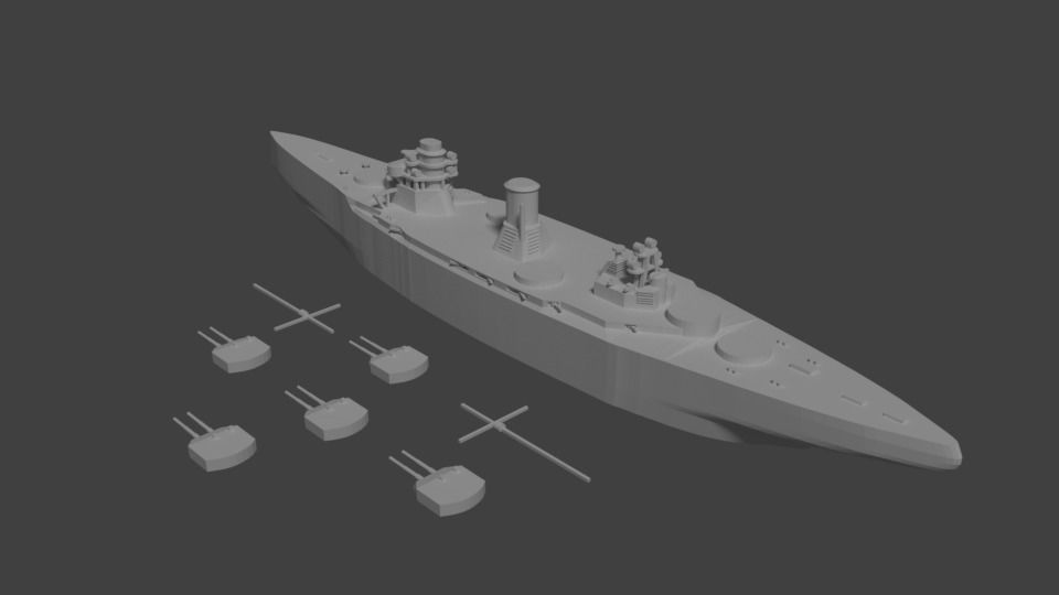 SMS Moltke 3D model 3D printable | CGTrader