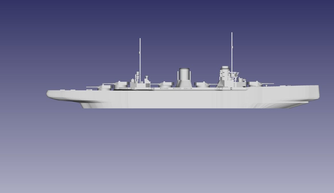 SMS Moltke 3D model 3D printable | CGTrader