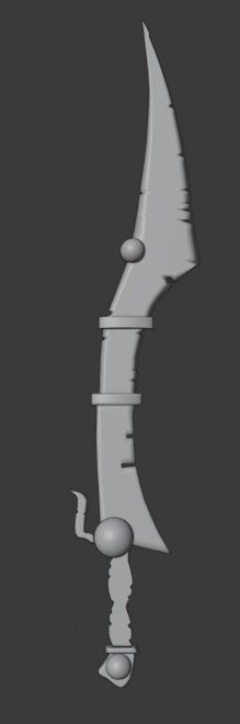 Snow Beast Sword 3D model | CGTrader