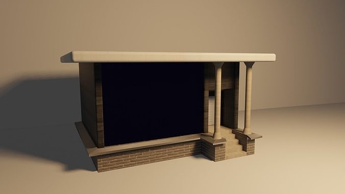 Small high-tech house 3D model | CGTrader