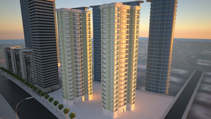 Single Building Residential 3D model | CGTrader