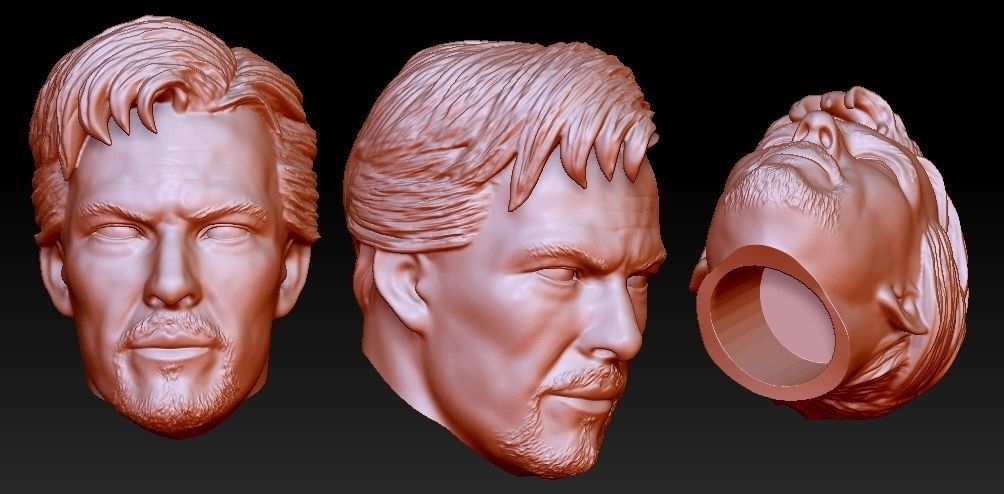 Pack 01 Heads for 3d print - with hole for custom figures free 3D model ...