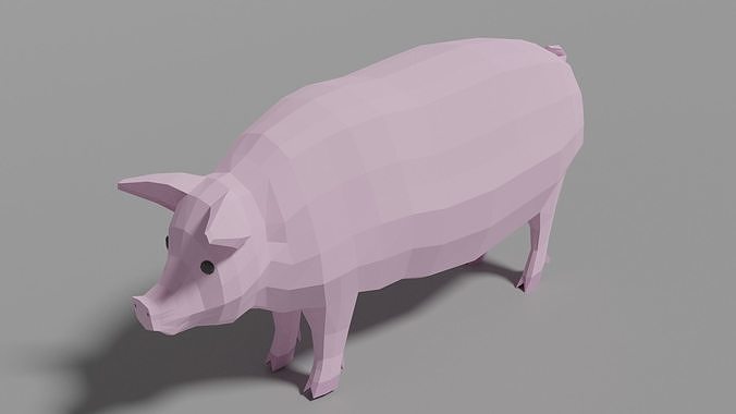 3D model Cartoon Pig VR / AR / low-poly | CGTrader
