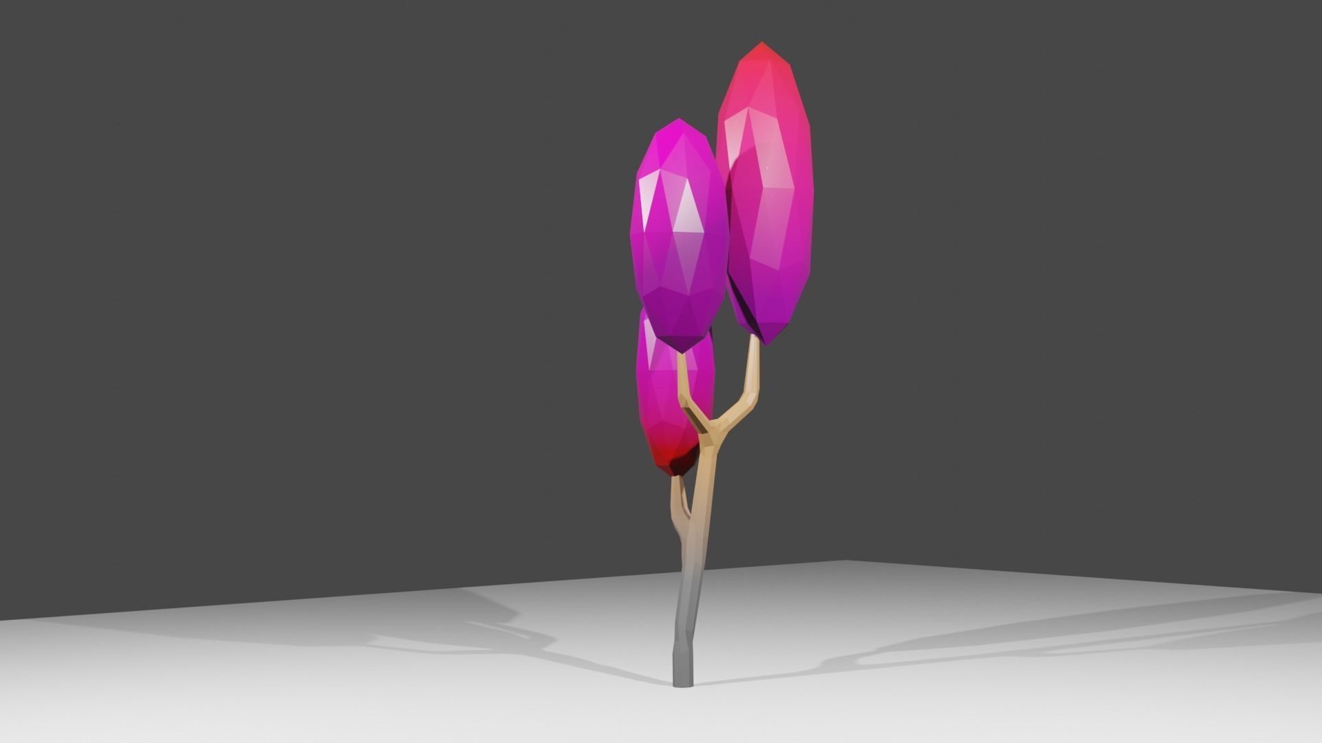 3D model Violet tree VR / AR / low-poly | CGTrader