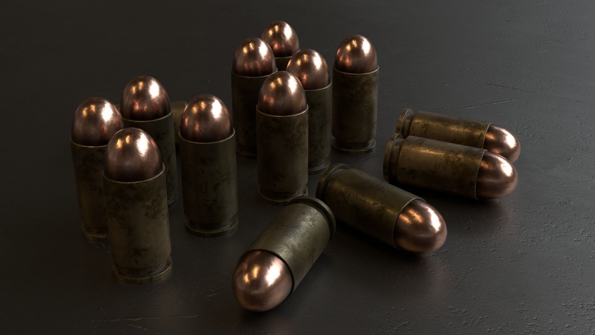Bullets - 3D Model group of 3D model | CGTrader