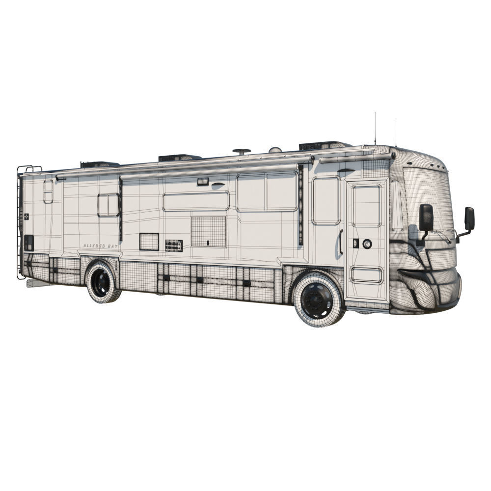 Recreational Vehicle Red 3D model | CGTrader