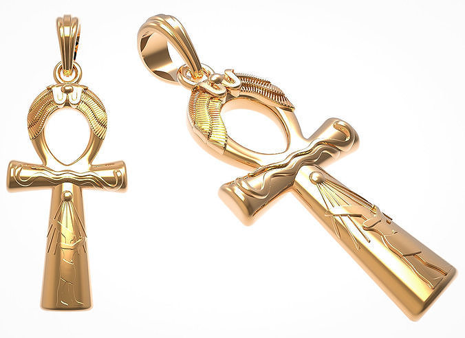 egyptian cross 3D model 3D printable | CGTrader