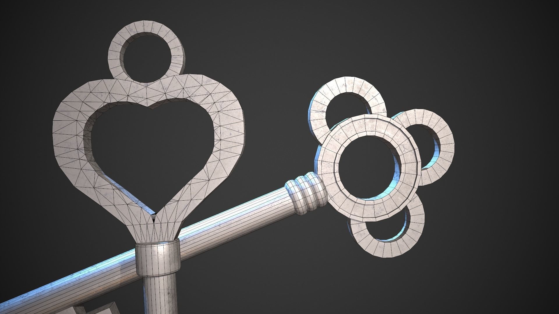 3D model Vintage Bronze Keys VR / AR / low-poly | CGTrader