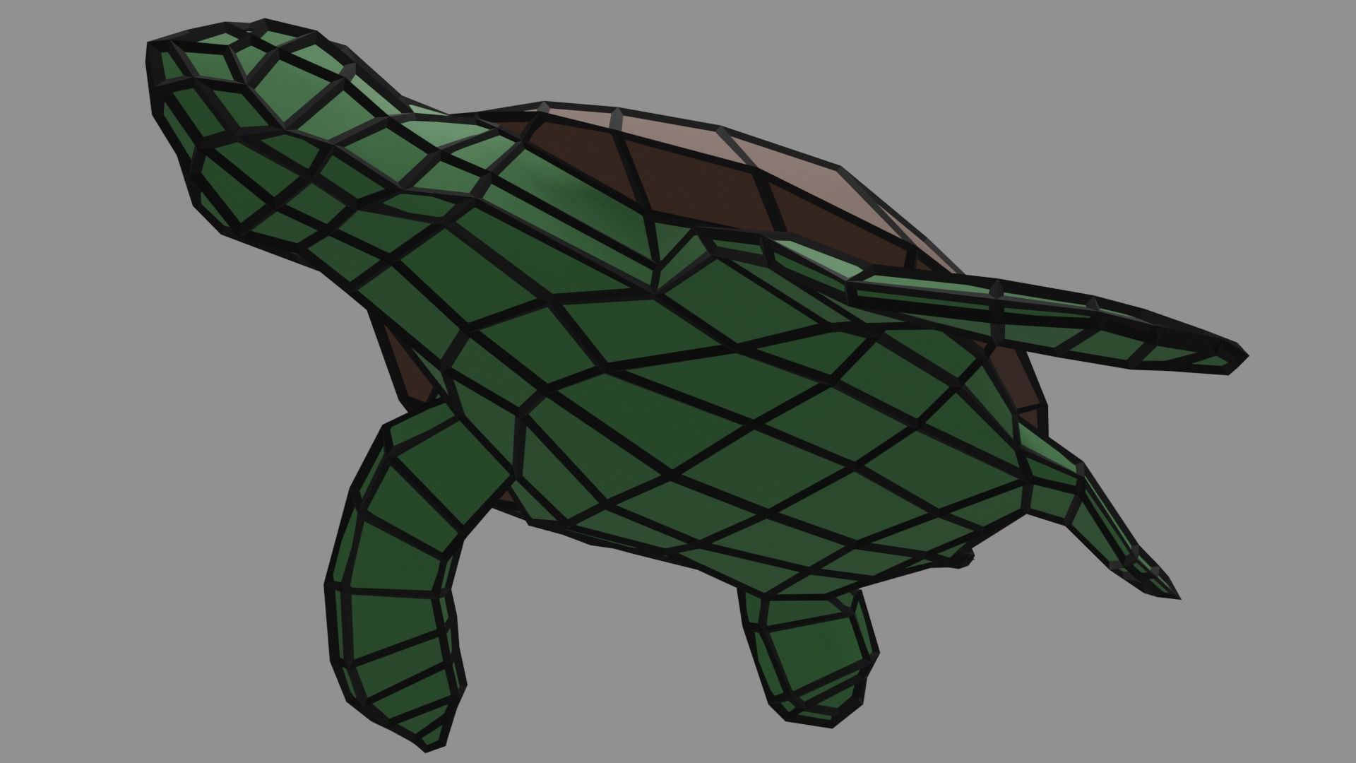 Turtle free VR / AR / low-poly 3D model animated rigged | CGTrader