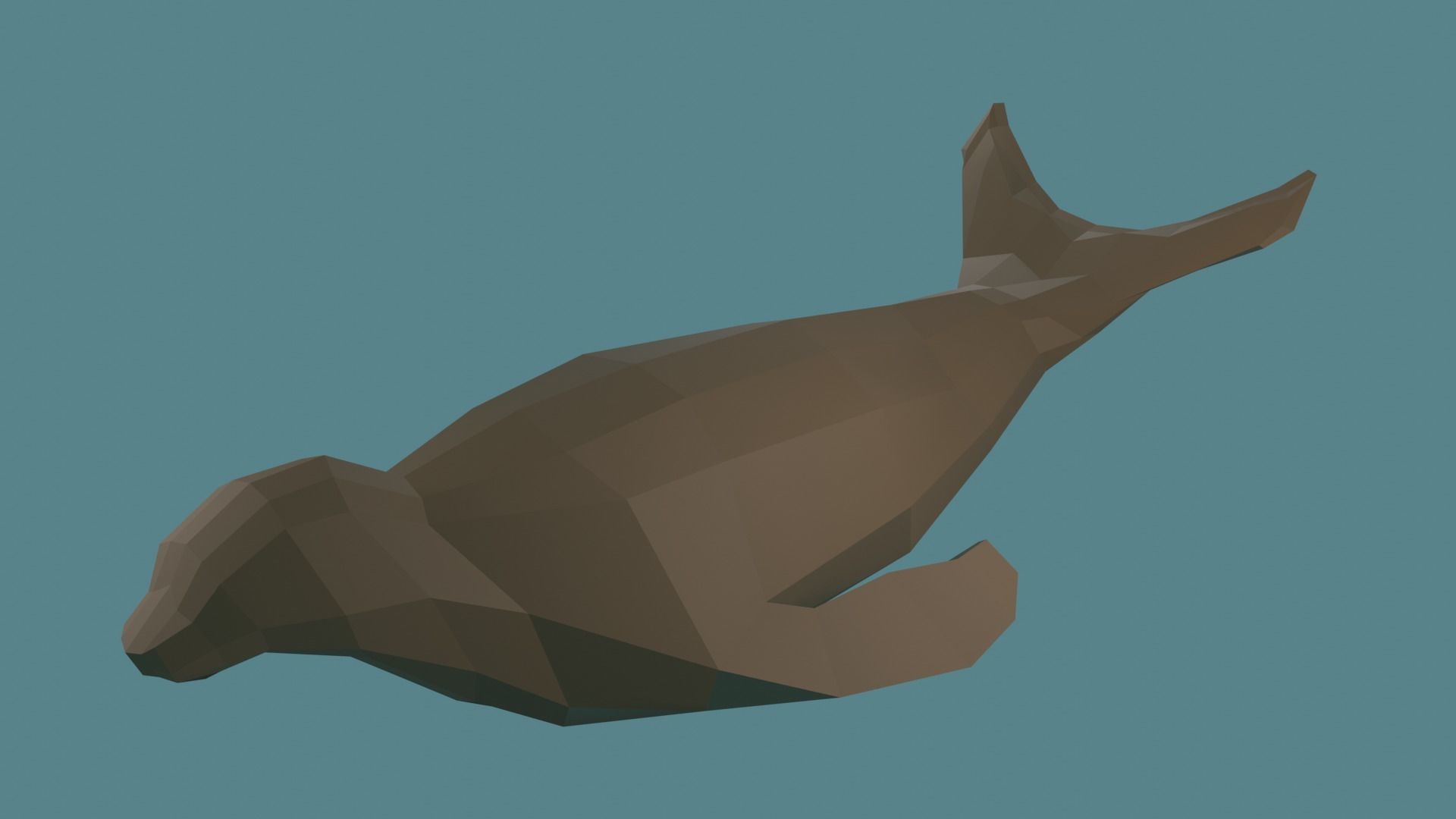 Low Poly Seal free VR / AR / low-poly 3D model animated rigged | CGTrader