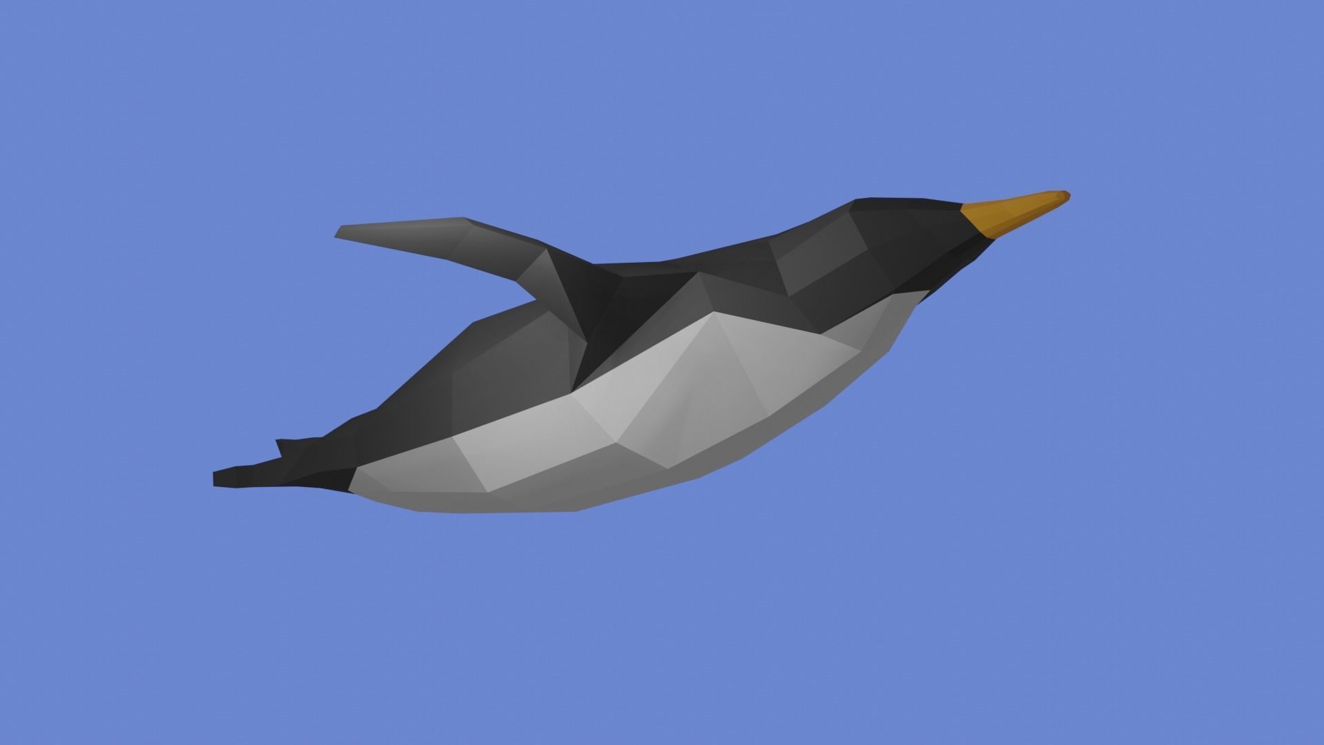 Penguin flying free VR / AR / low-poly 3D model animated rigged | CGTrader