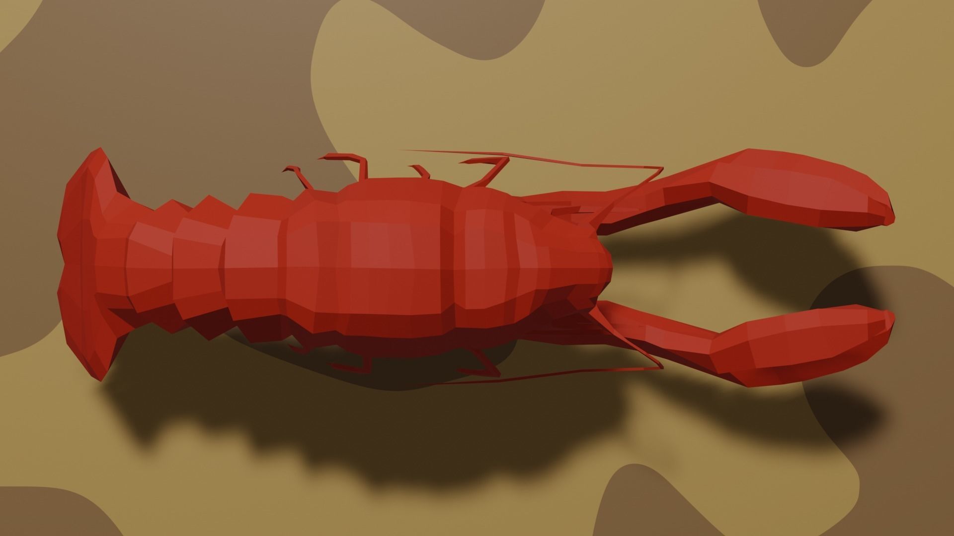 Lobster free VR / AR / low-poly 3D model animated rigged | CGTrader