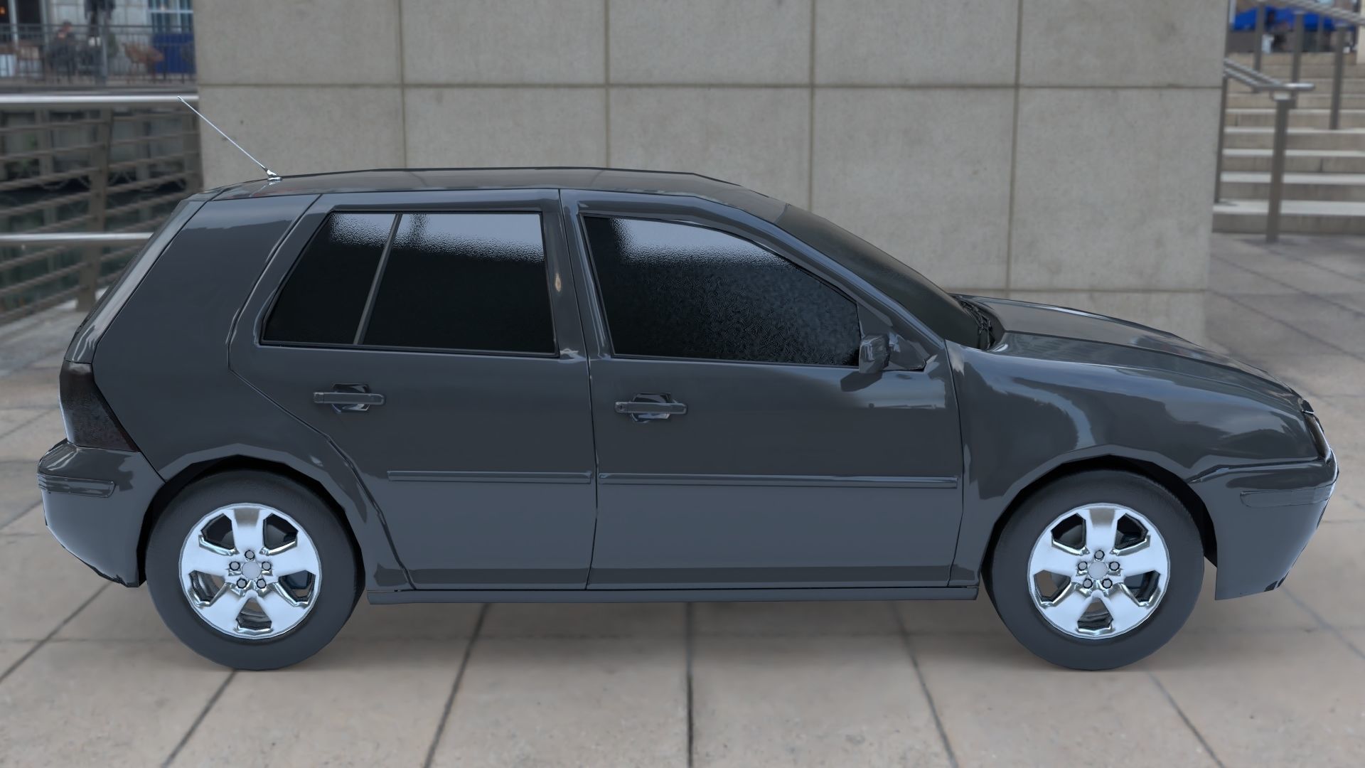 3D model Volkswagen Golf Mk4 VR / AR / low-poly | CGTrader