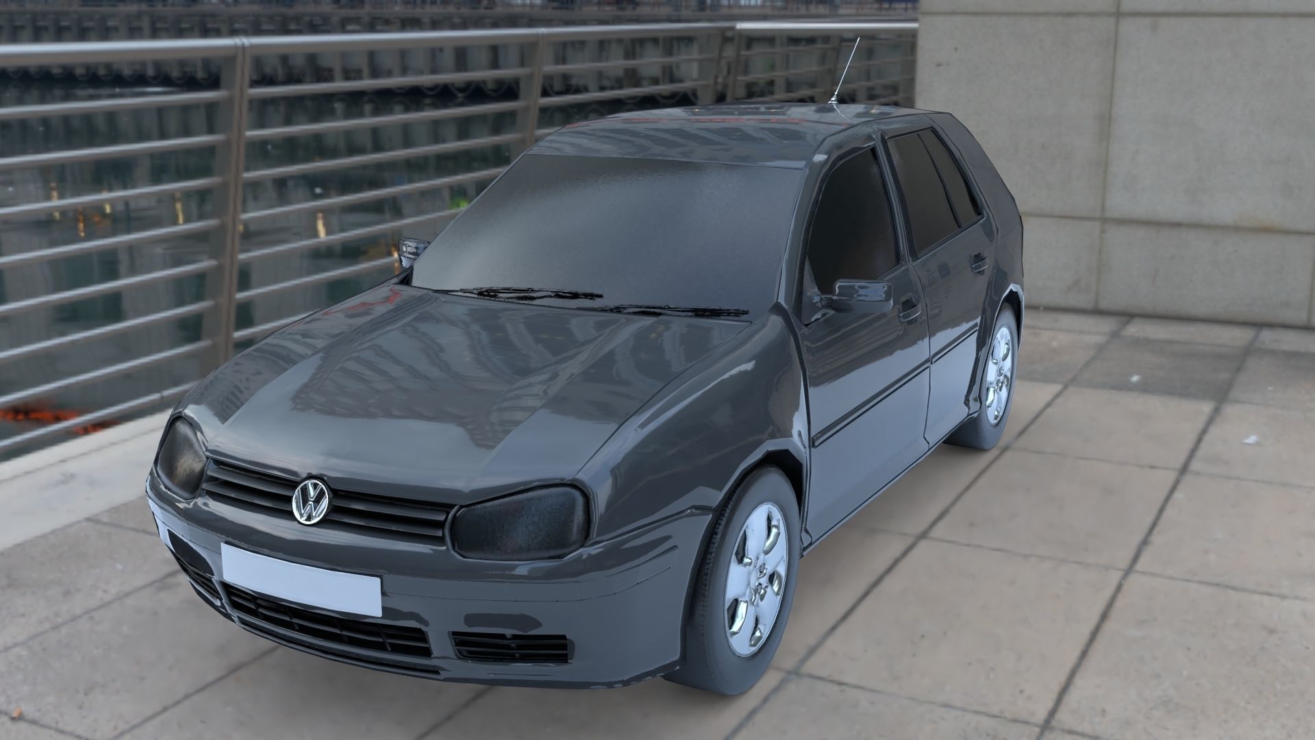 3D model Volkswagen Golf Mk4 VR / AR / low-poly | CGTrader