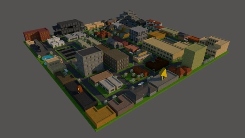 Mini City 3D model 3D printable | CGTrader