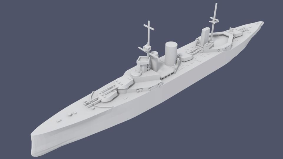 HMS Queen Mary 3D model 3D printable | CGTrader