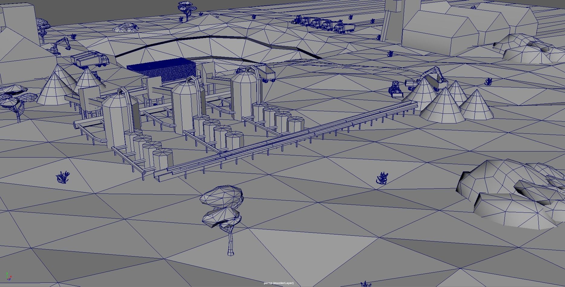 3D model Gold mine Low poly version model VR / AR / low-poly | CGTrader